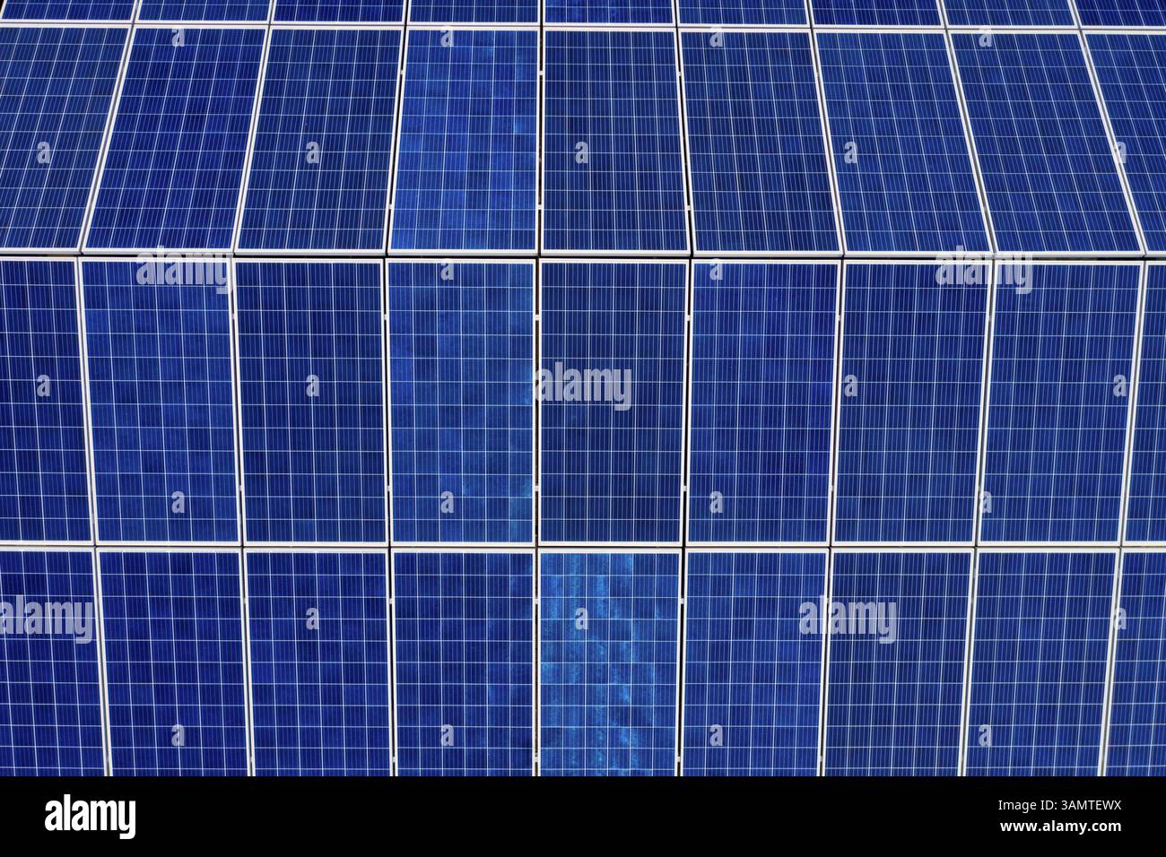 Aerial view of the largest solar panel complex in Bangladesh along ...