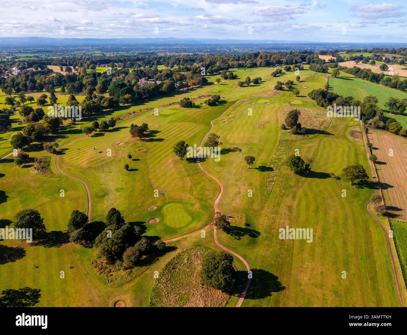 Aerial view of Portal Golf Course surrounded by lush green landscape ...