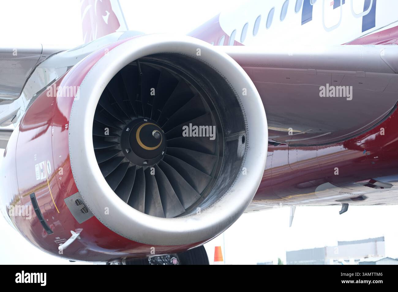 Fly Arystan airline aircraft at the airport before departure Stock ...