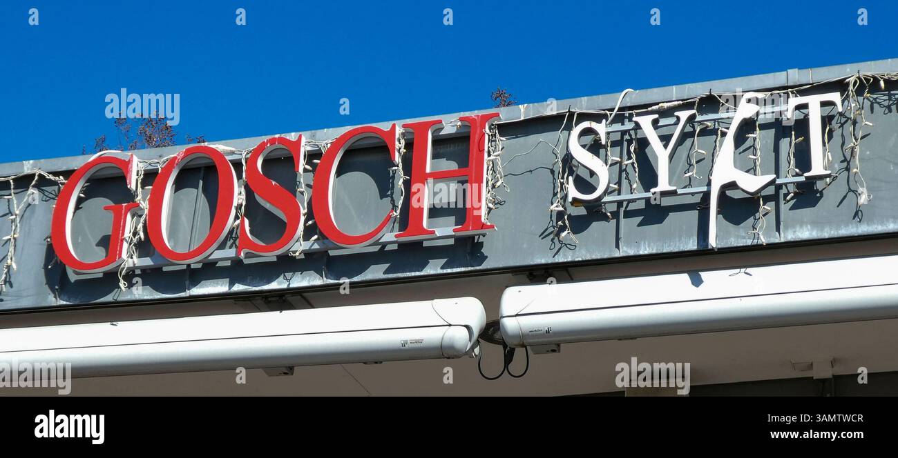 Schleswig-Holstein Luebeck - Travemuende Logo Schriftzug an der ...