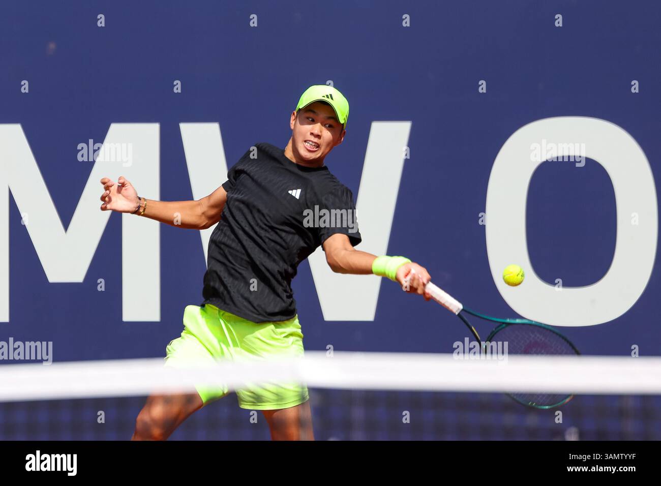 Muenchen, Deutschland. 14th Apr, 2025. Learner Tien (USA), GER, BMW ...
