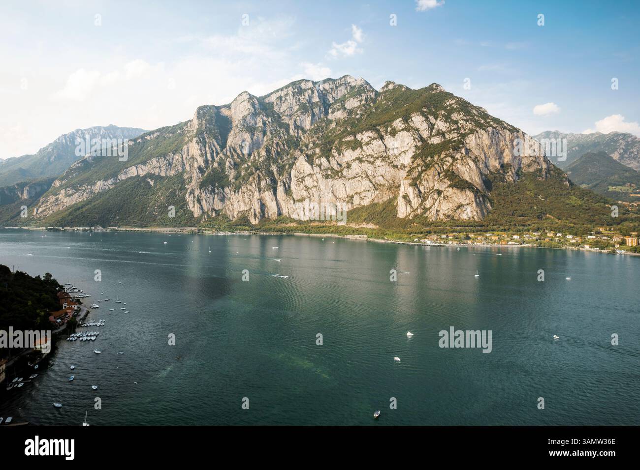 Aerial view of Lake Como, Valmadrera, Lecco, Italy Stock Photo - Alamy