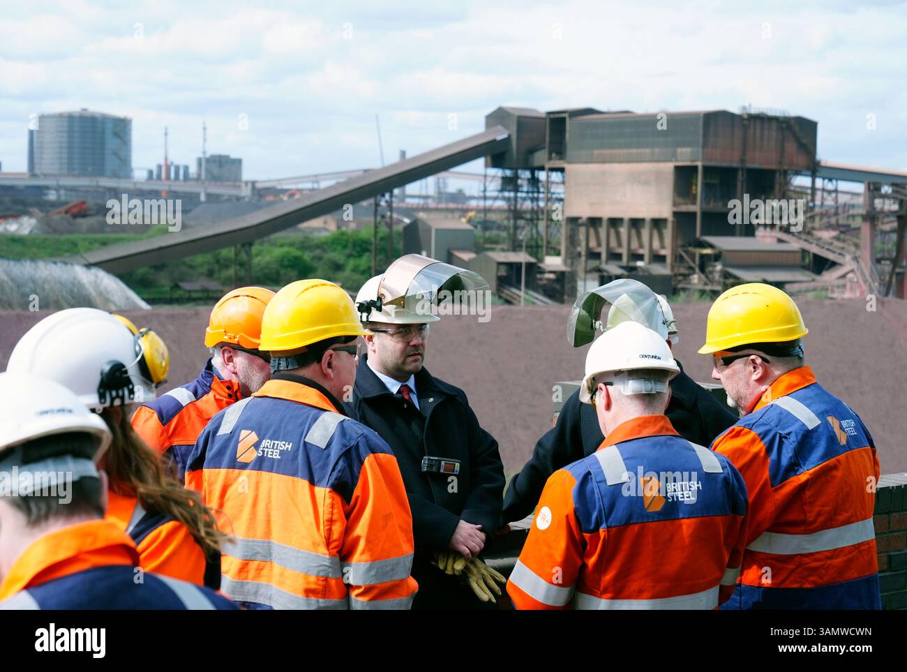 Members of staff during Deputy Prime Minister Angela Rayner's visit to ...