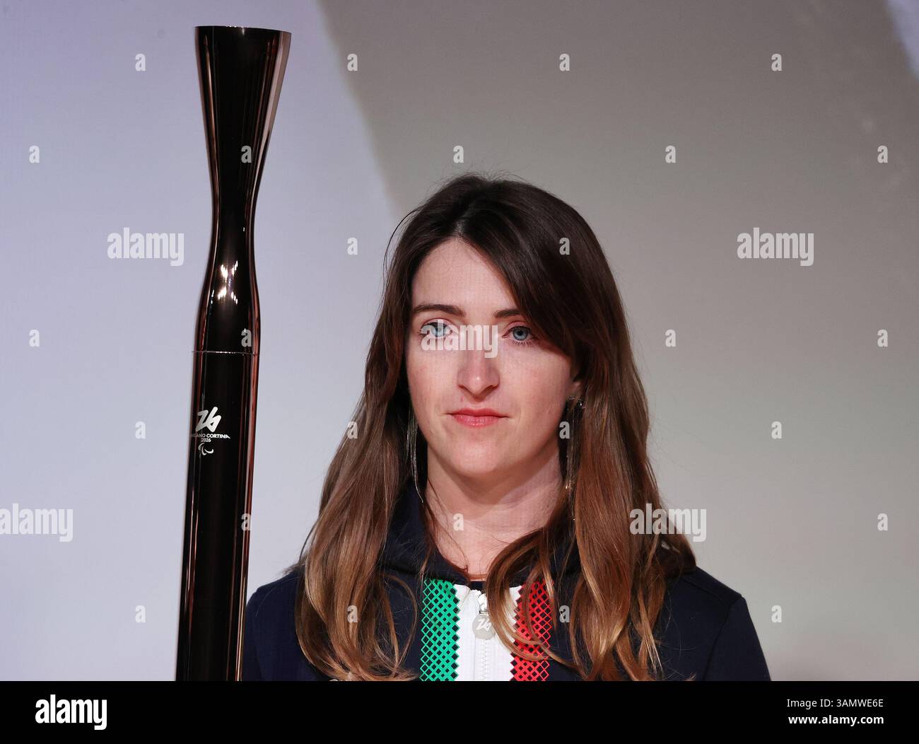 Osaka, Japan. 14th Apr, 2025. Italian paralympic athlete Martina ...
