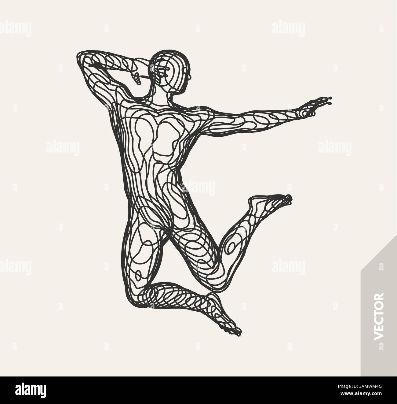 Gymnast. 3d human body model. Gymnastics activities for icon health and ...