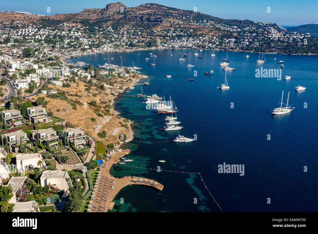 Aerial view of Turkbuku, Bodrum, Turkey Stock Photo - Alamy