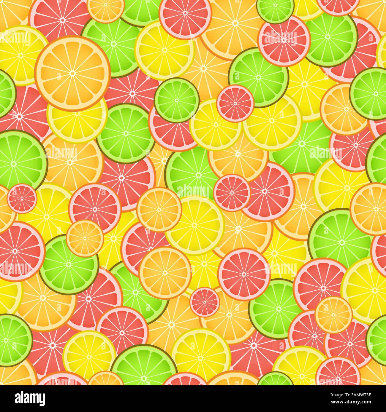 Fresh mix citrus fruits Stock Vector Images - Alamy