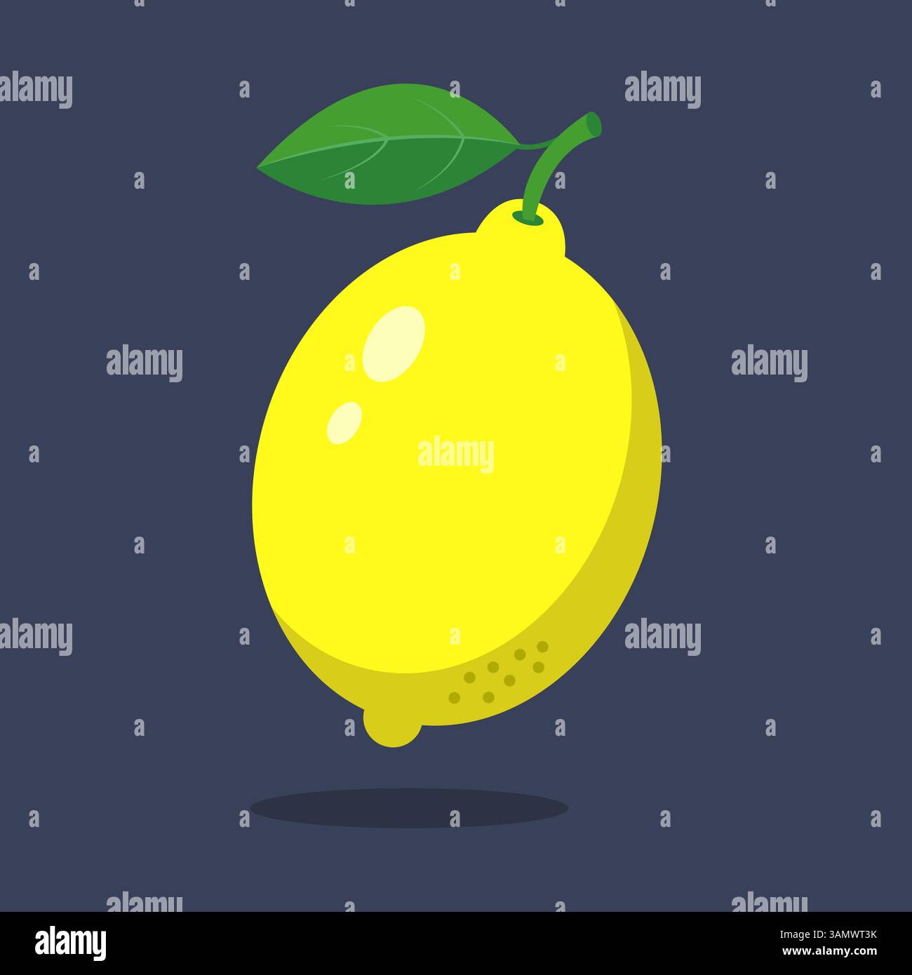 Green lemon leaves on Stock Vector Images - Alamy