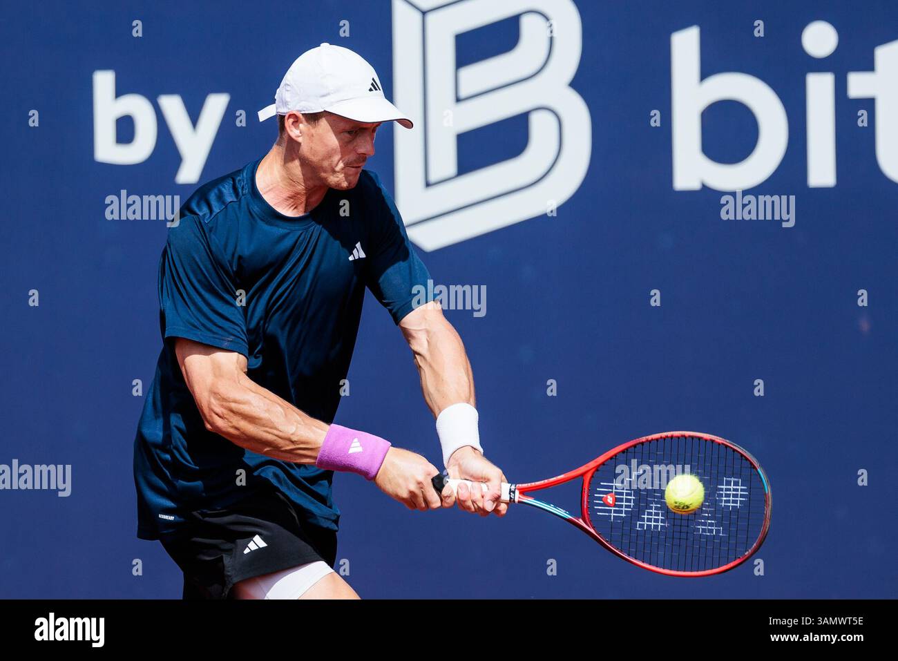 Billy Harris (Grossbritannien) im Match gegen David Goffin (Belgien) BMW Open by Bitpanda M ...