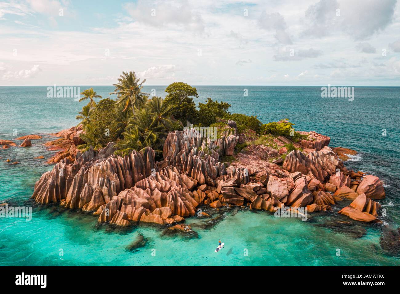 Aerial view of St. Pierre Island, Seychelles Stock Photo - Alamy