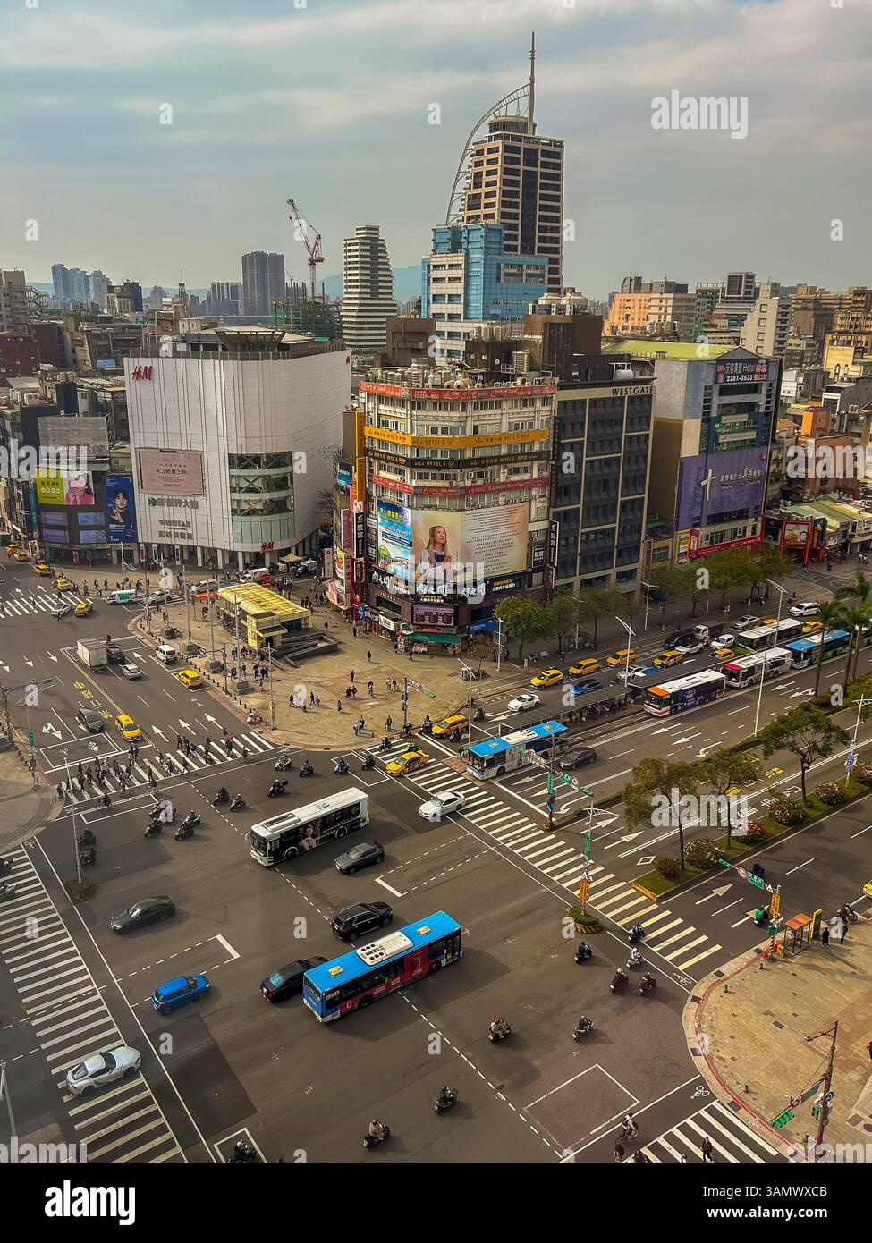Taipei, Taiwan, High Angle, Modern Architecture, Buildings, Outside ...