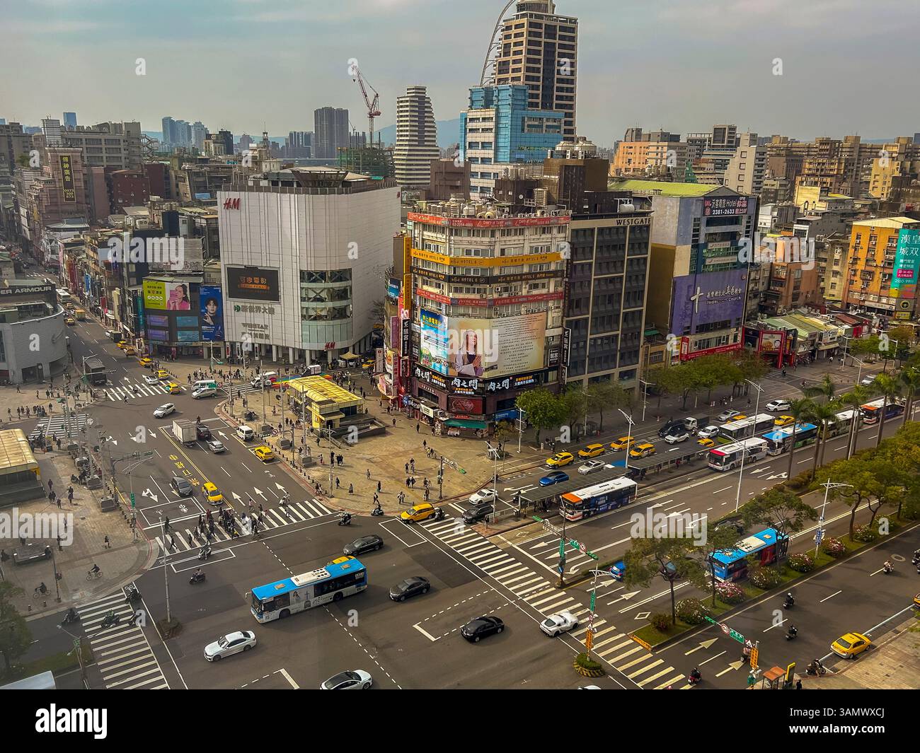 Taipei, Taiwan, High Angle, Modern Architecture, Buildings, Outside ...
