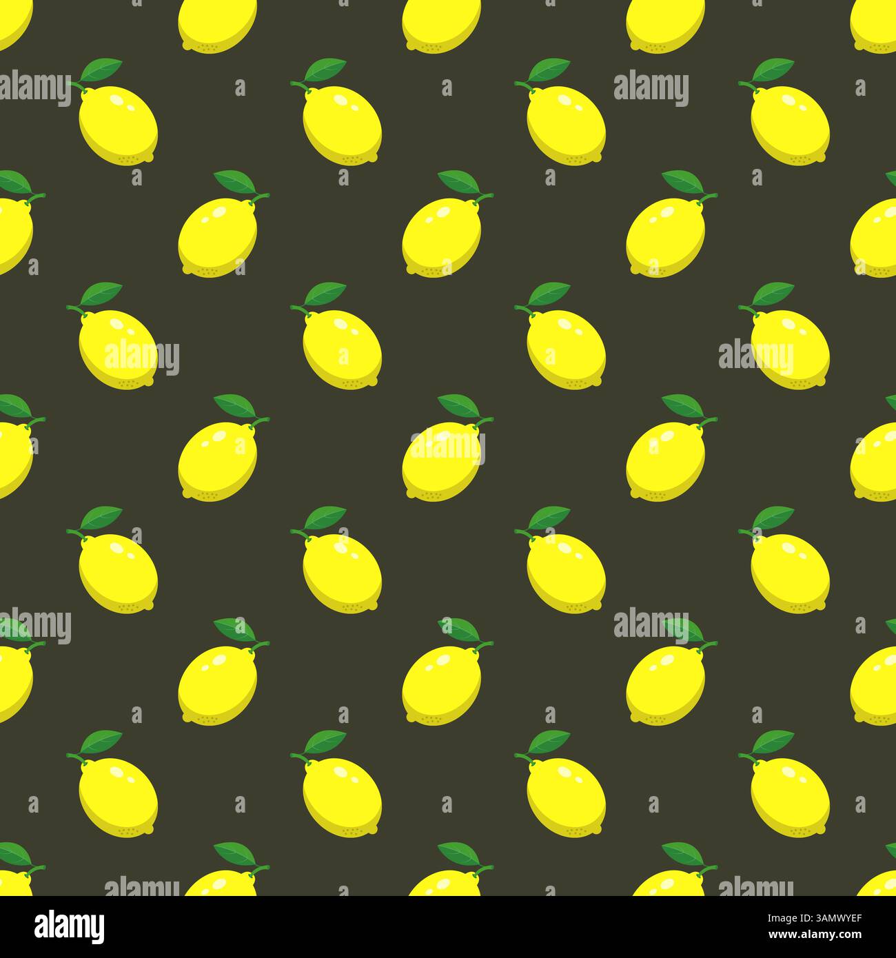 Vector summer pattern with lemons Stock Vector Image & Art - Alamy