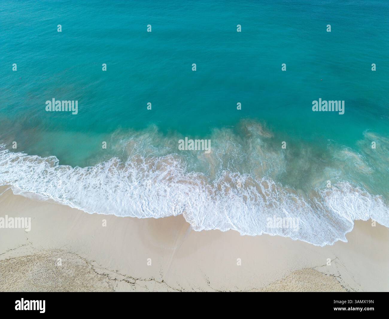 Aerial view of Cabbage beach at Delaporte Point, Nassau, The Bahamas ...