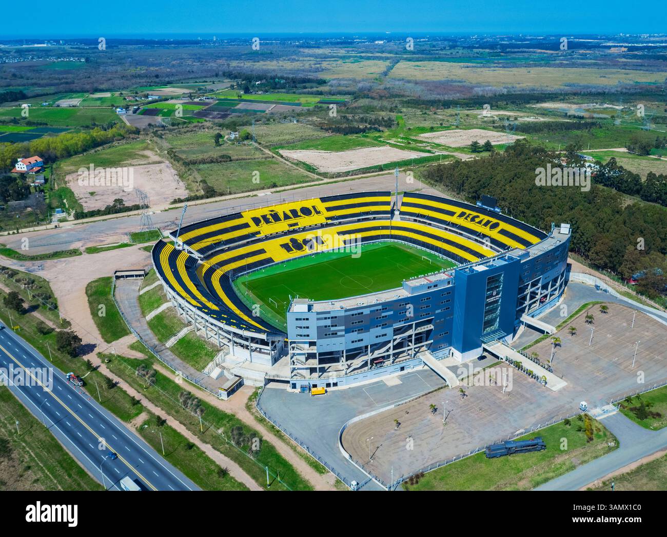 Montevideo, Uruguay - 11 October 2012: Aerial view of Campeon del Siglo ...
