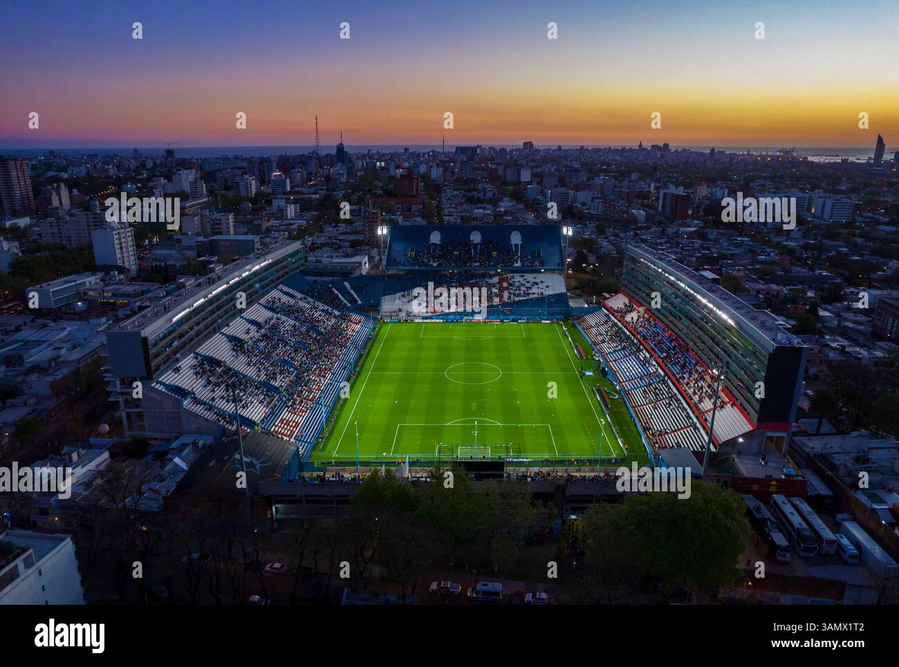 Aerial view of Nacional de Football Stadium, Montevideo, Uruguay Stock ...