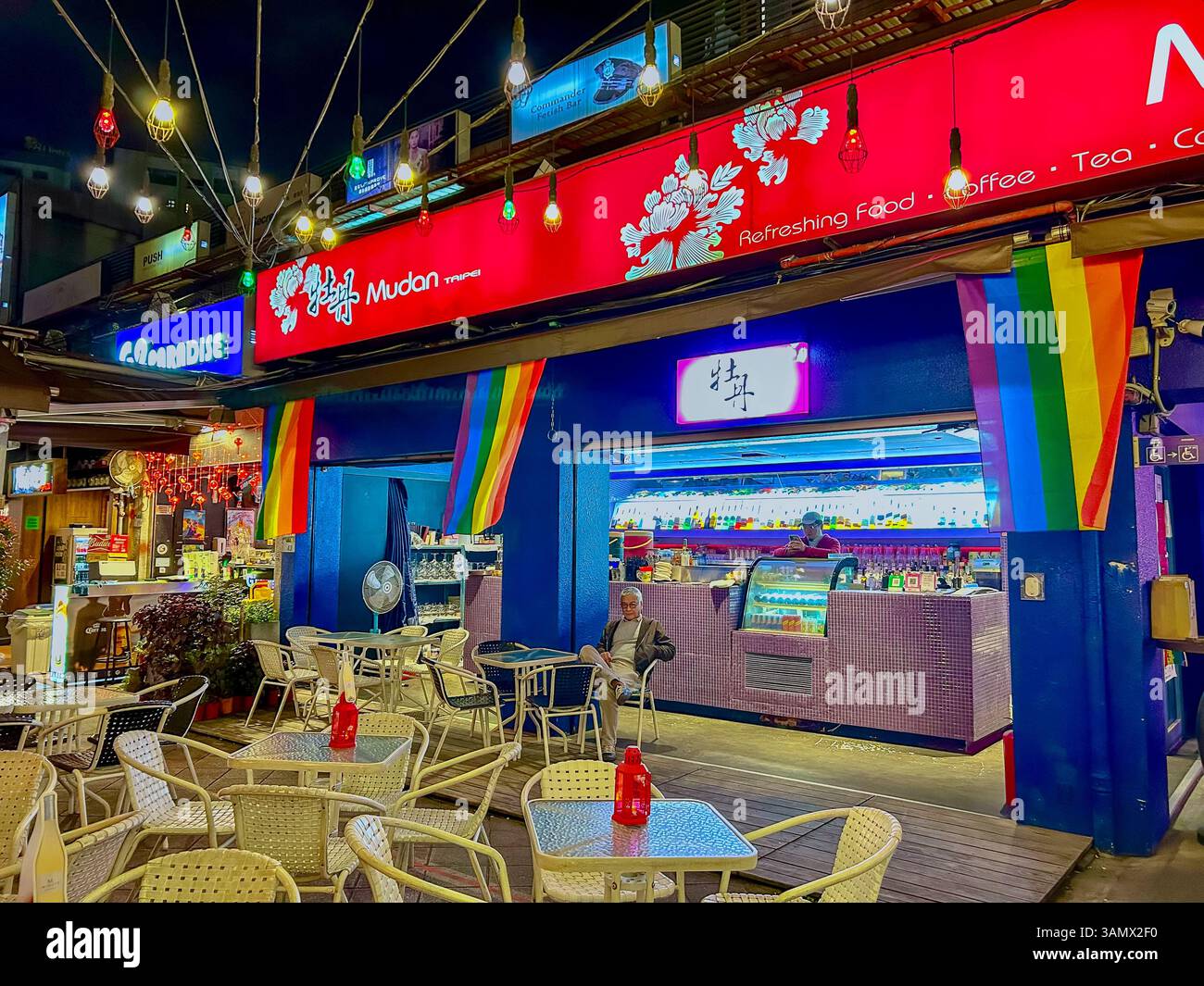 Taipei, Taiwan, Gay Bars, Outside, Front, LGBTQI+ Community, "The Red ...