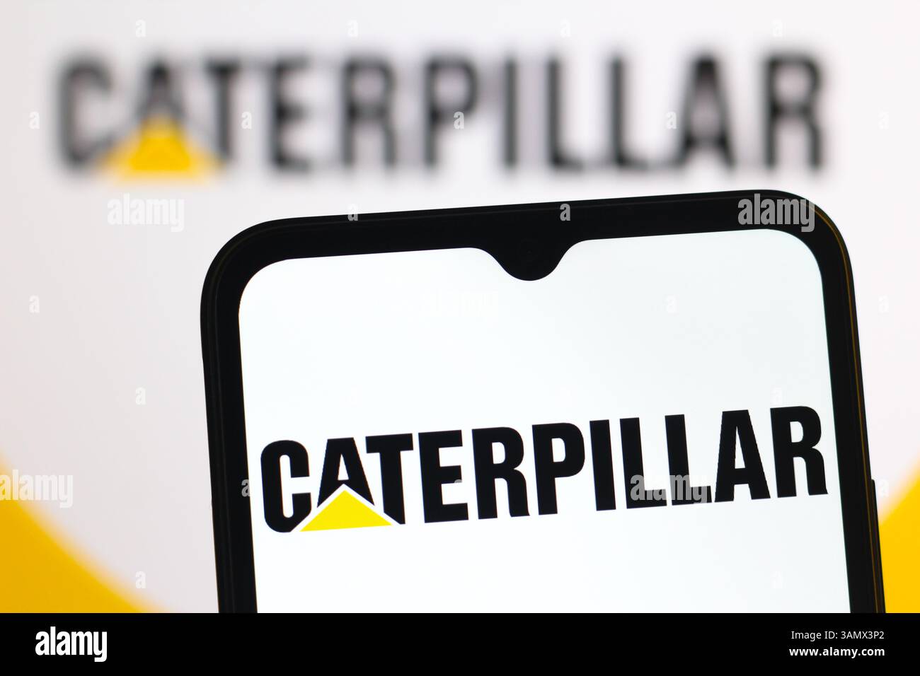 Canada. 14th Apr, 2025. In this photo illustration, the Caterpillar ...