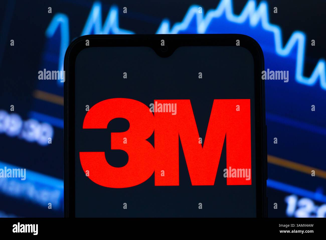 In this photo illustration, the 3M Company logo is seen displayed on a ...