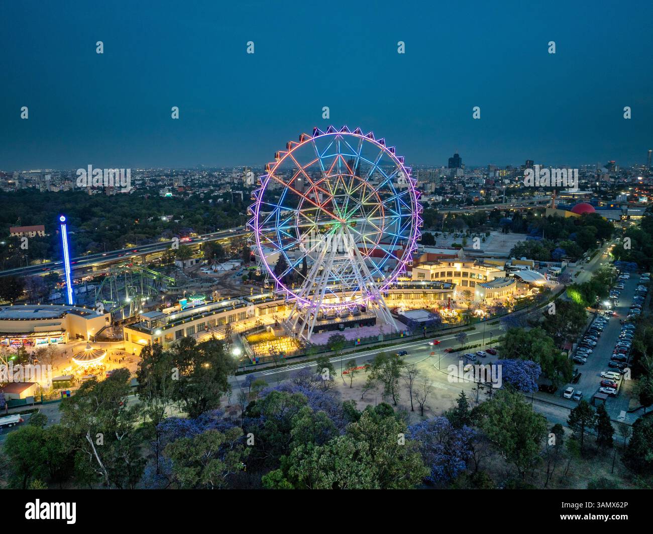 Aerial view aztlan urban park hi-res stock photography and images - Alamy
