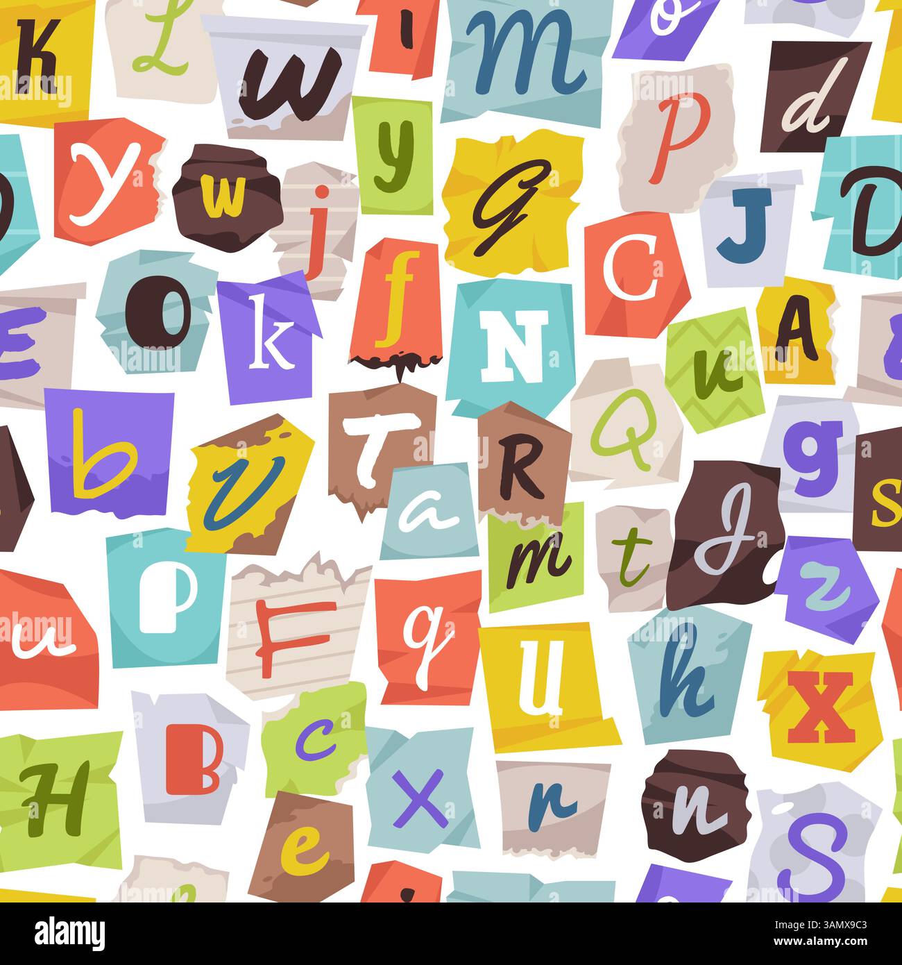 Random cut out pattern Stock Vector Images - Alamy