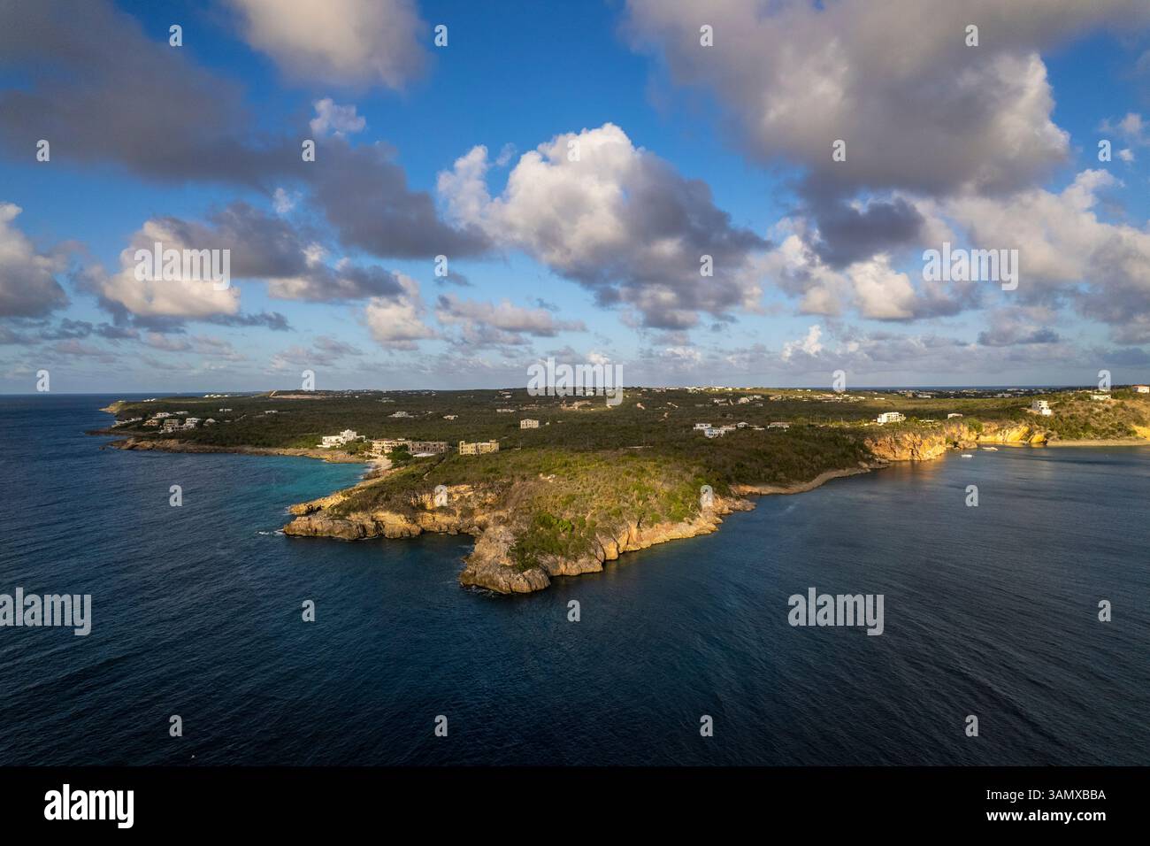 Aerial view of beautiful coastal landscape at Flat Cap Point, Crocus ...