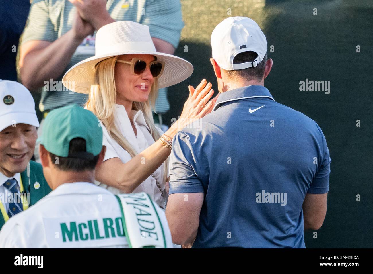 Rory McIlroy of Northern, Ireland. , . with his wife Erica Stoll after ...