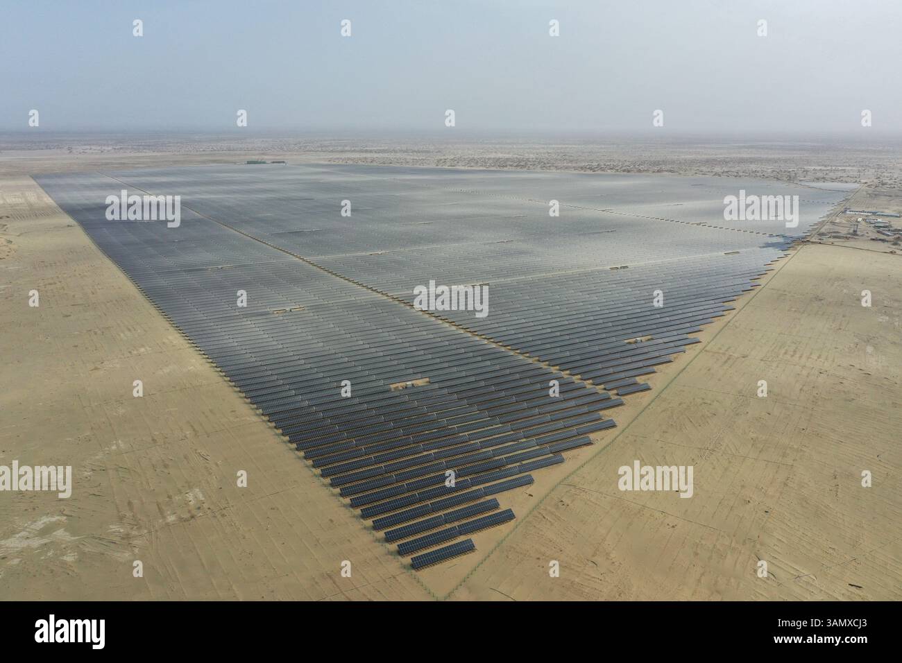 (250414) -- URUMQI, April 14, 2025 (Xinhua) -- An aerial drone photo ...