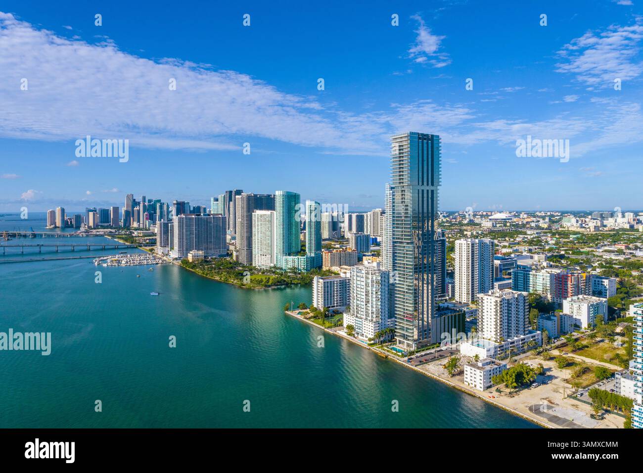 Downtown edgewater miami drone hi-res stock photography and images - Alamy