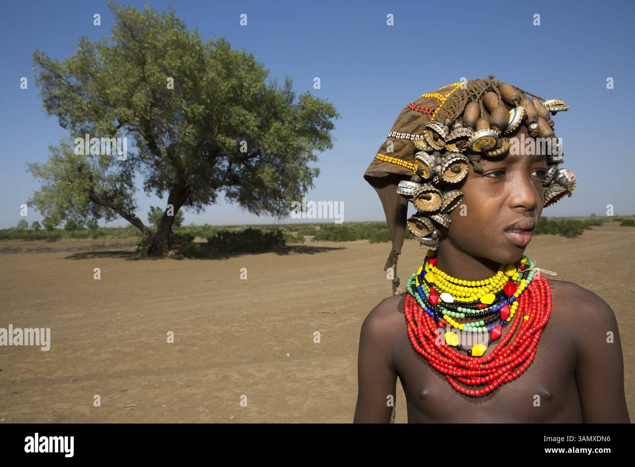 Feb. 2, 2014 - Galeb Village, Ethiopia - Dasanesh tribe in Ethiopia ...