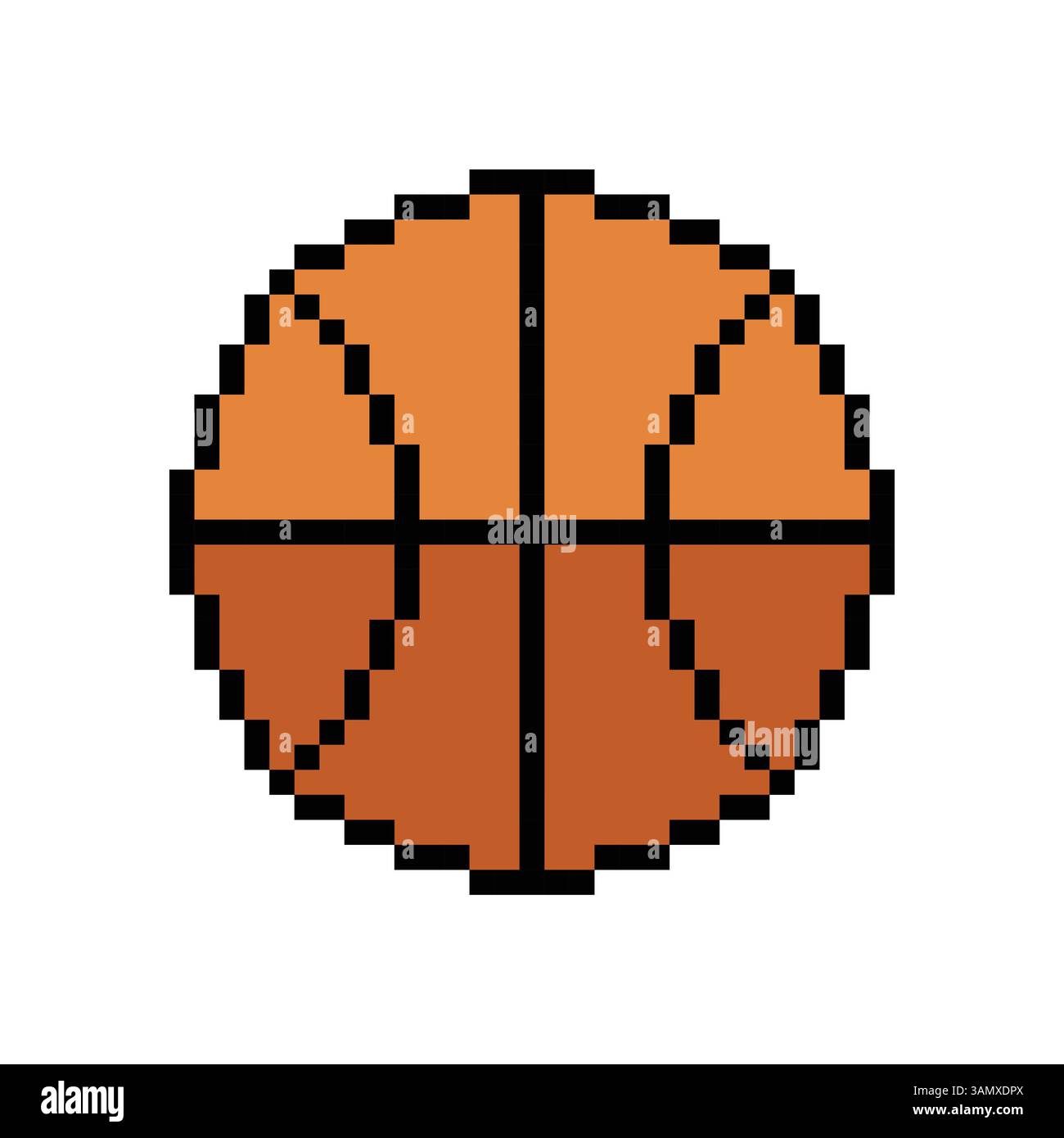 Pixel art basketball icon Stock Vector Image & Art - Alamy