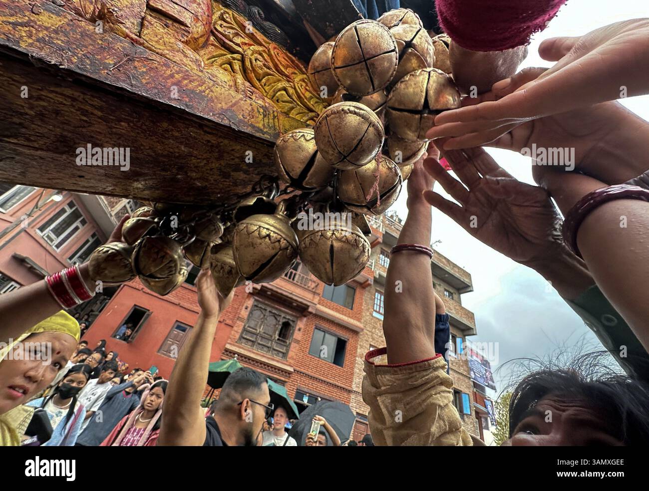 April 14, 2025: People offer prayers in the celebration of the ...