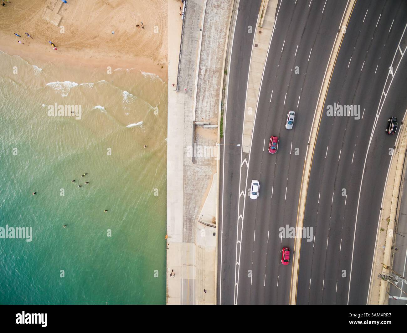 Flight over multi lane highway hi-res stock photography and images - Alamy