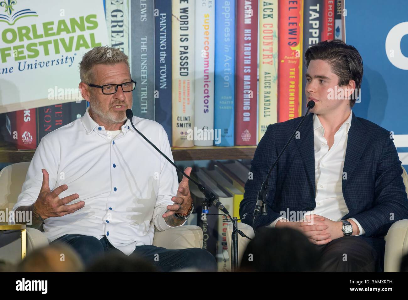 New Orleans, LA, USA - March 28, 2025: Eric Cook and E.J. Lagasse ...