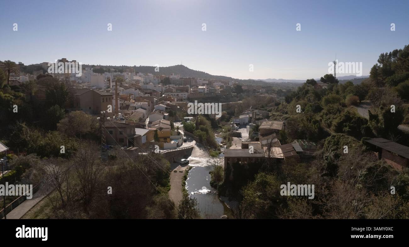 Aerial view of Bunol, Valencia, Spain Stock Photo - Alamy
