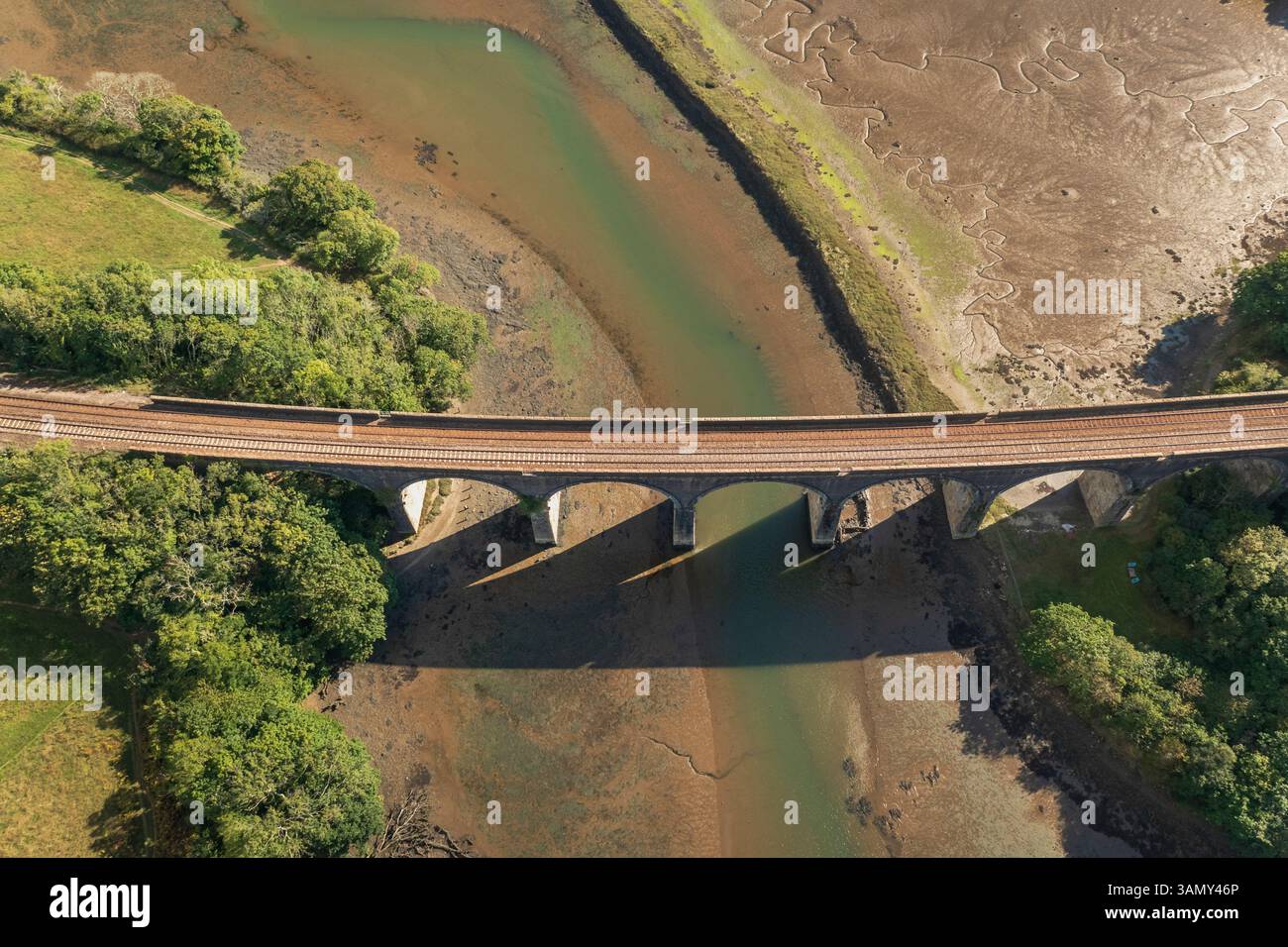 Aerial view forder viaduct hi-res stock photography and images - Alamy