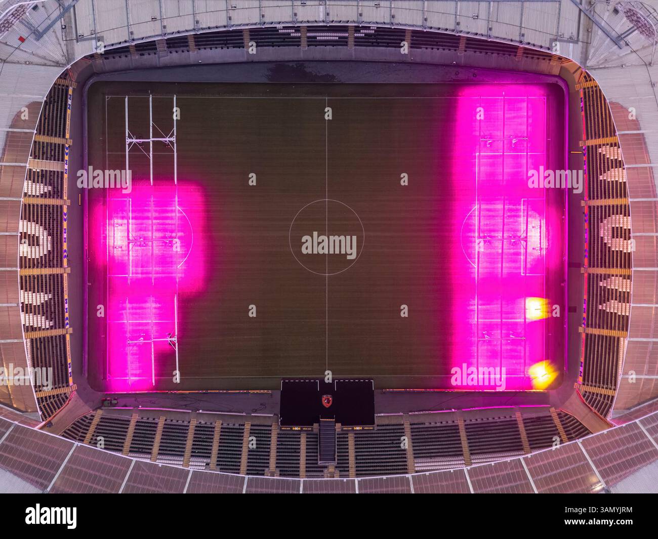 Hull, United Kingdom - 15 November 2024: Aerial view of MKM Stadium ...
