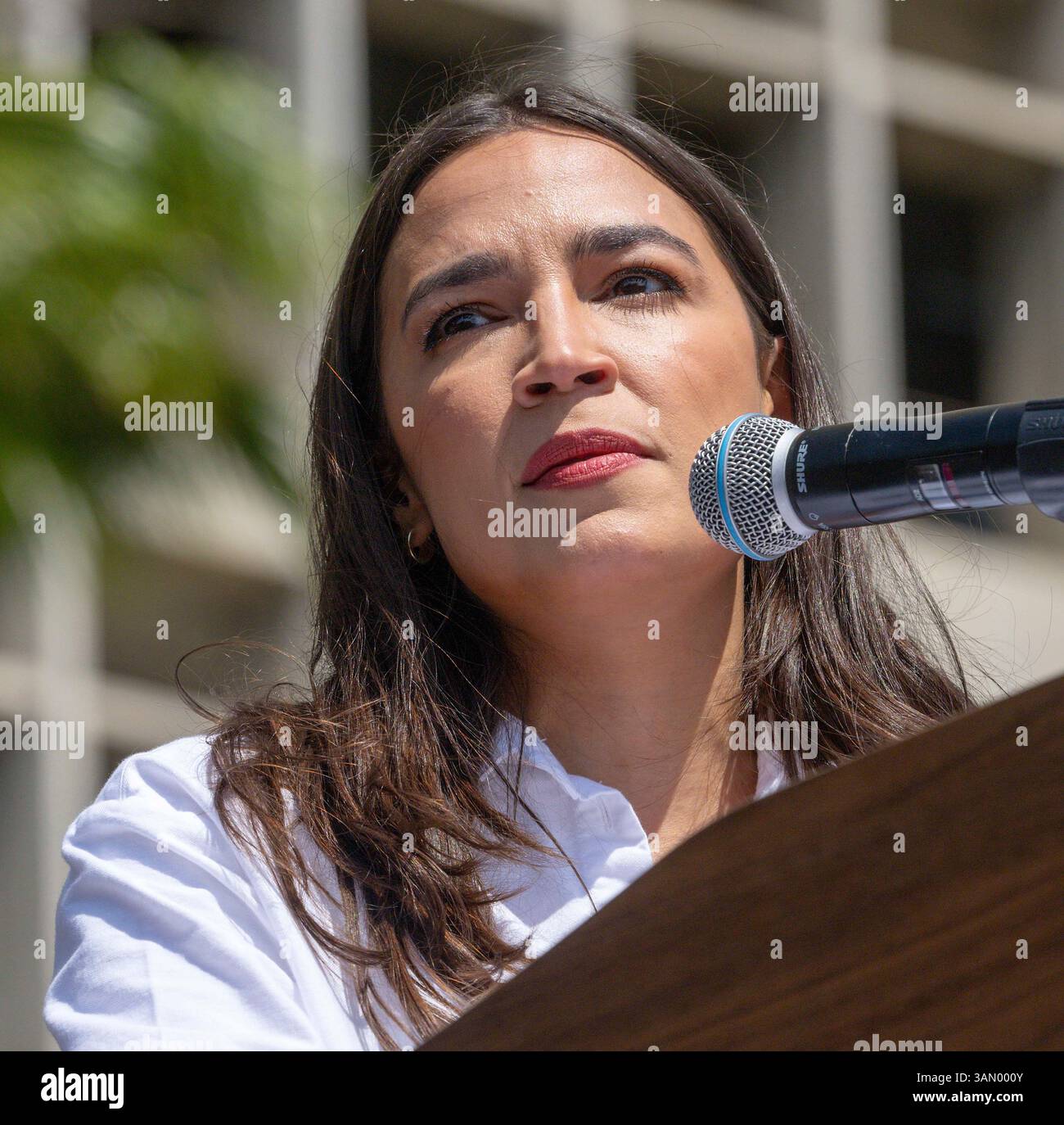 Los Angeles, California, USA. 12th Apr, 2025. Rep. ALEXANDRIA OCASIO ...