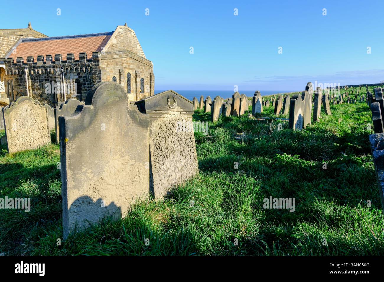 13 April 2025 - Whitby, UK - The Church of St Mary the Virgin in the ...