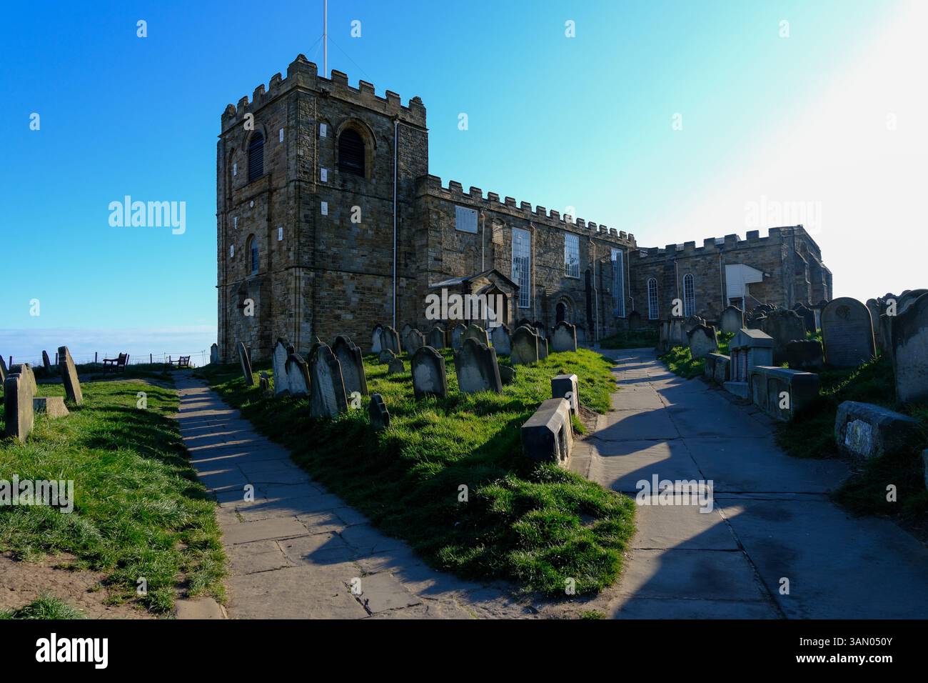 13 April 2025 - Whitby, UK - The Church of St Mary the Virgin in the ...