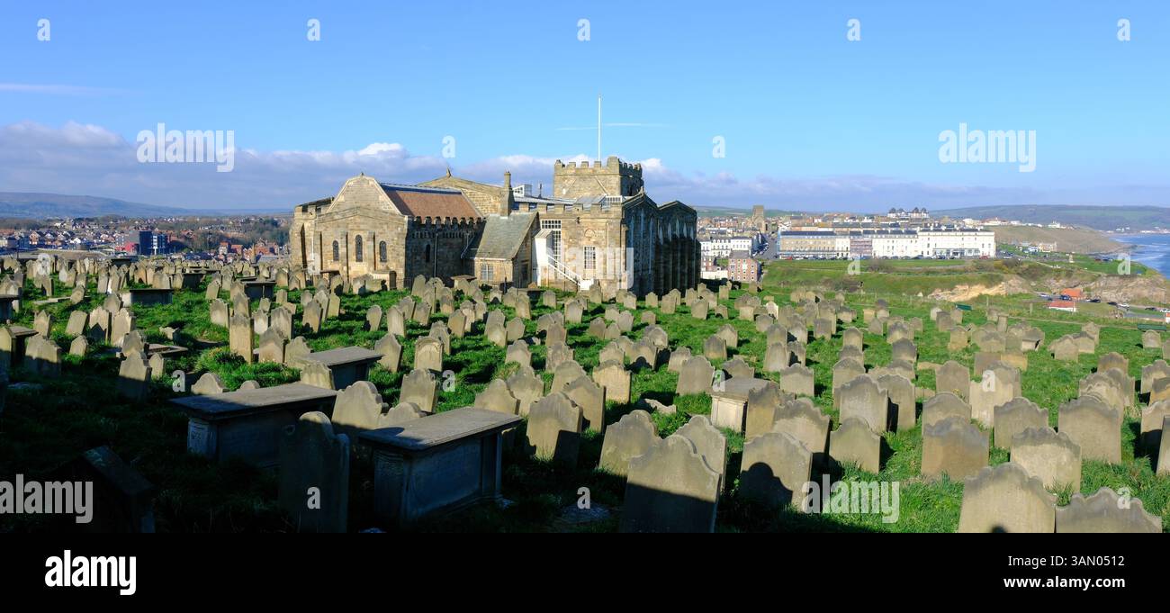 13 April 2025 - Whitby, UK - The Church of St Mary the Virgin in the ...