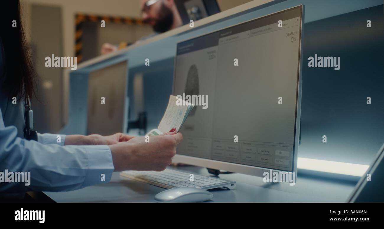Airport Check-in Counter: Airline Agent Checking Documents, Airplane ...