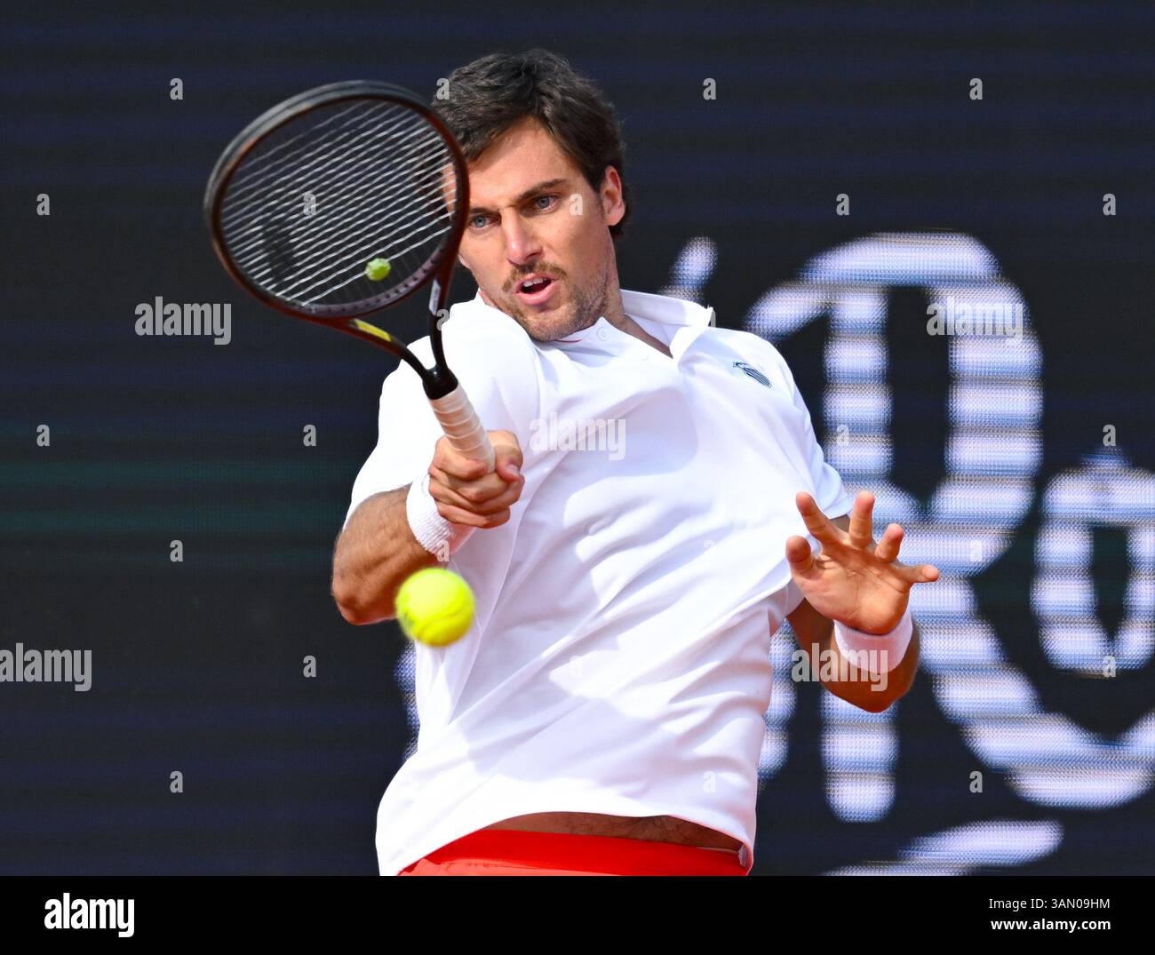 Munich, Germany. 14th Apr, 2025. Tennis, ATP Tour - Munich, Singles, Men, 1st round. Gojo ...