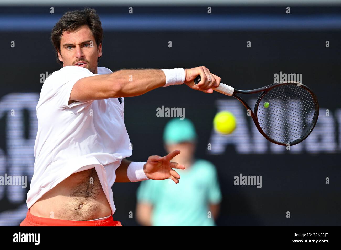 Munich, Germany. 14th Apr, 2025. Tennis, ATP Tour - Munich, Singles, Men, 1st round. Gojo ...