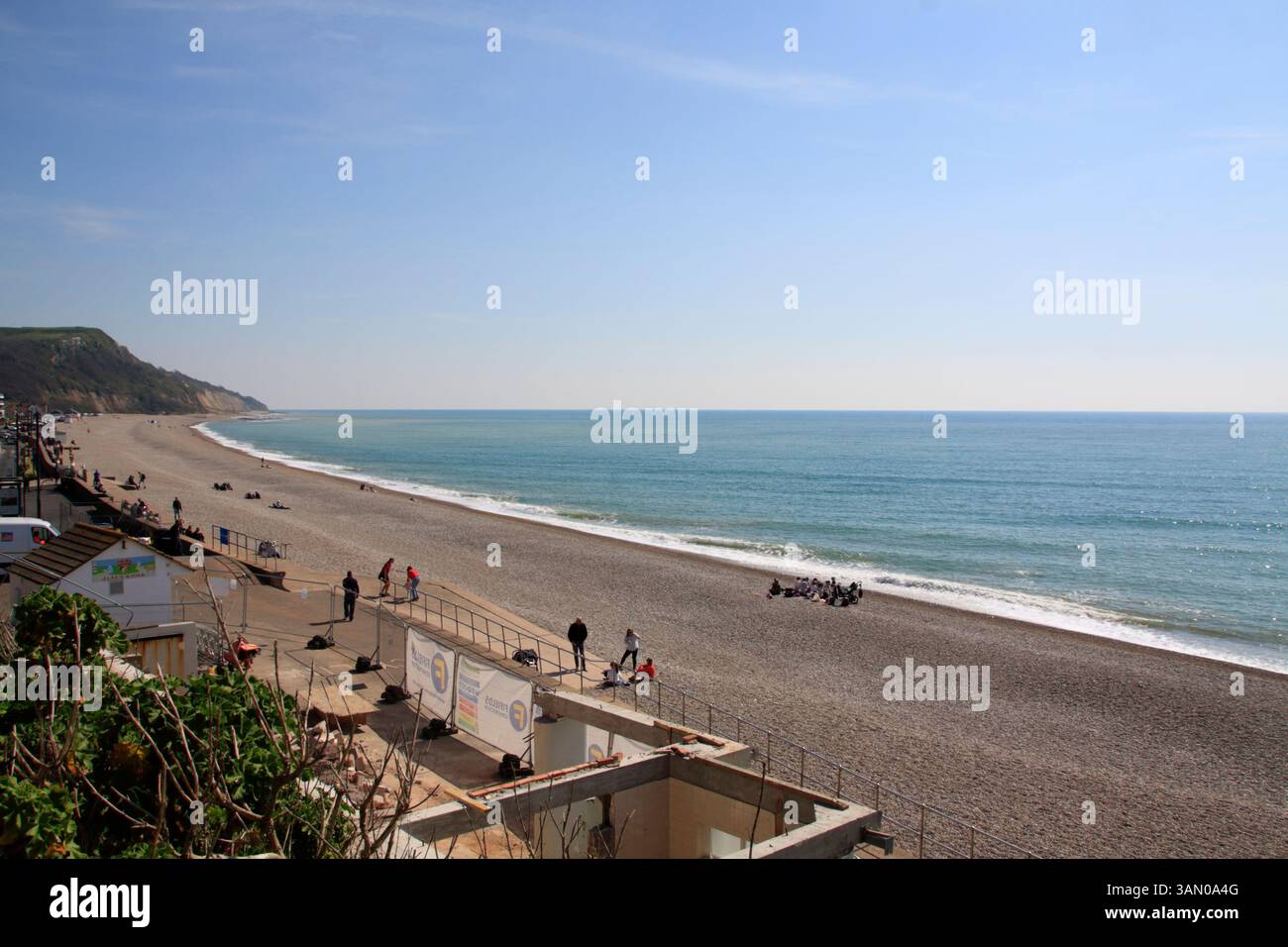 Seaton Seafront in the Spring of 2025 Devon England uk Stock Photo - Alamy