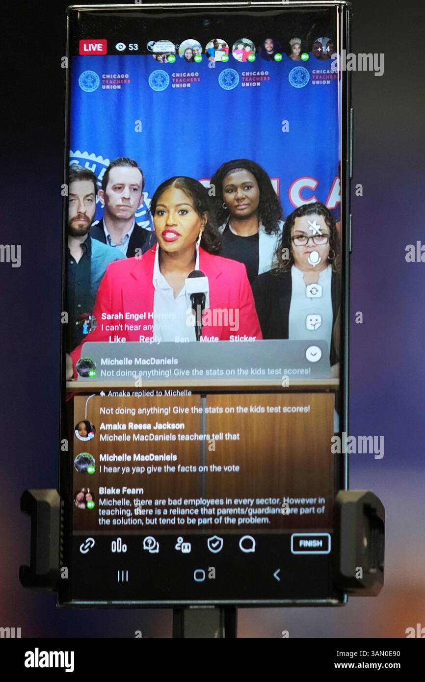 The Chicago Teachers Union (CTU) President Stacy Davis Gates speaks ...