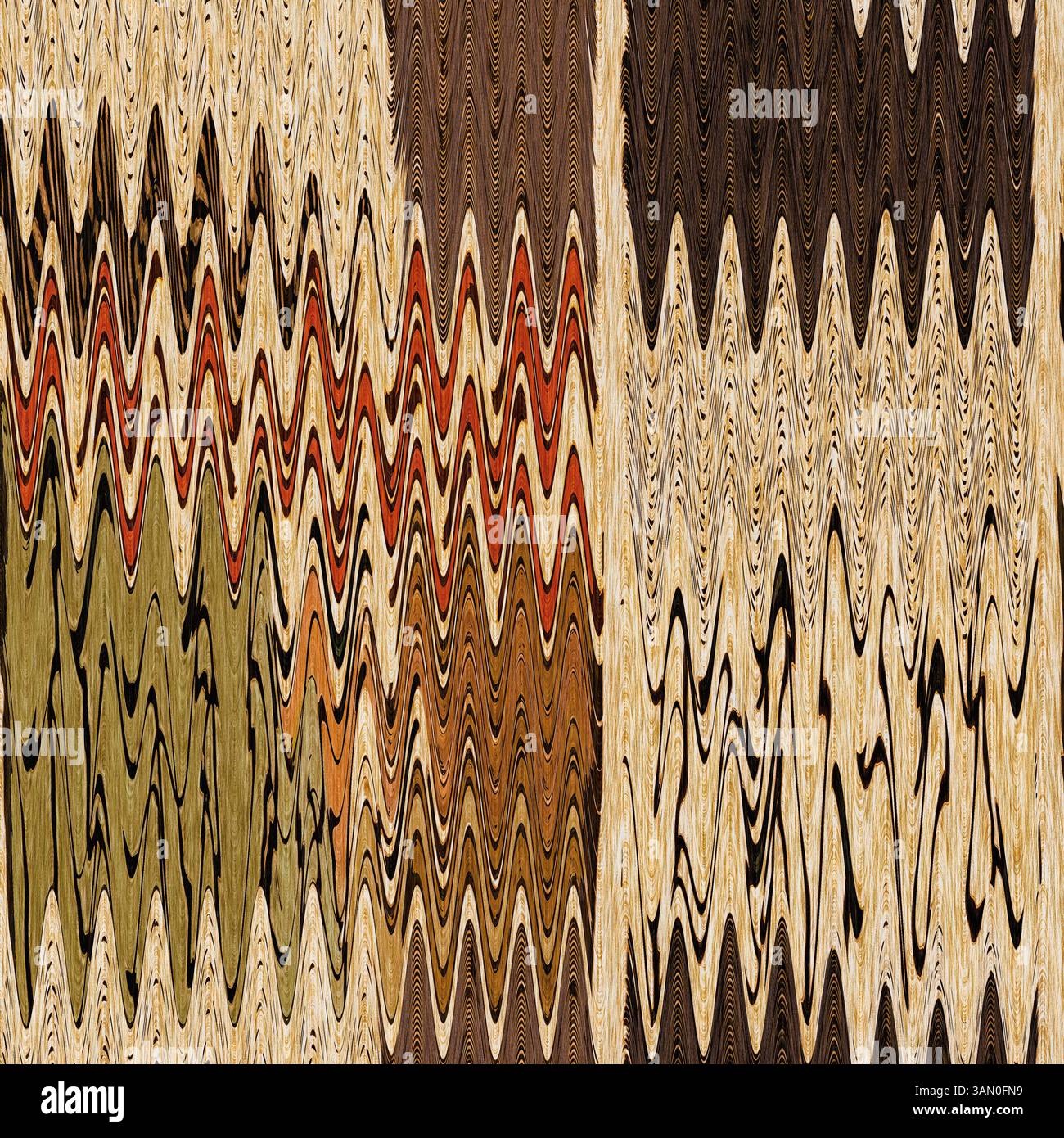 Fall colour wavy marble effect seamless pattern background. Drip style ...