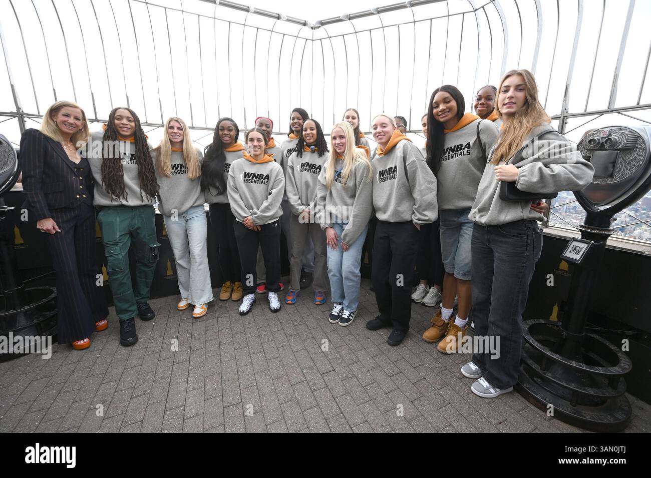 (L-R) Cathy Engelbert, Madison Scott, Sarah Ashlee Barker, Aneesah ...