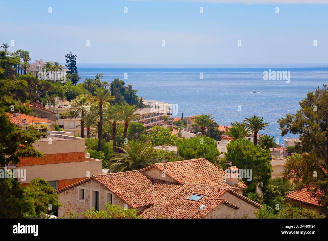 Panoramic view of Cote d' Azur, French Riviera, France Stock Photo - Alamy