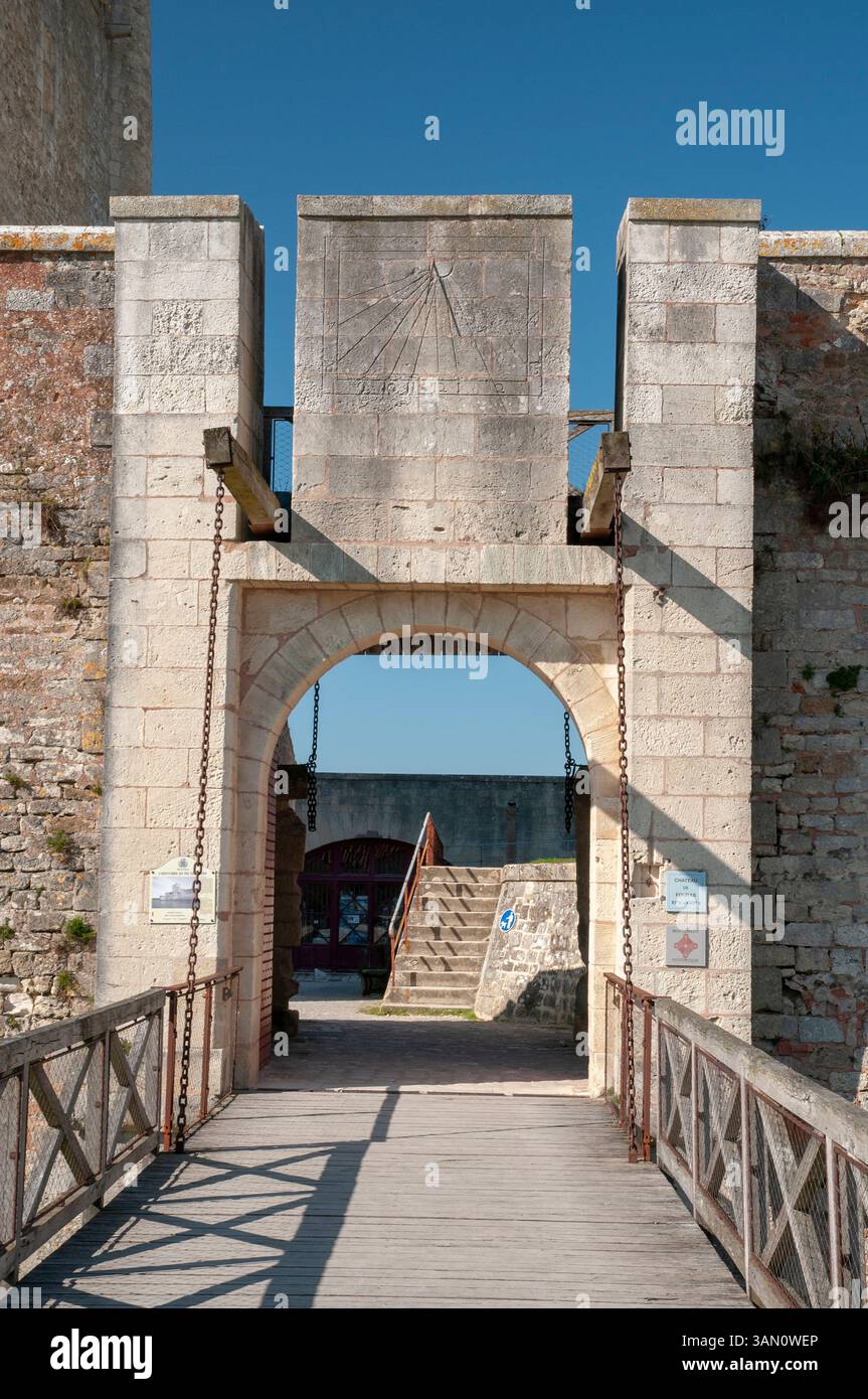 Entrance to Vauban fortress (Fort Vauban) at Fouras, a UNESCO World ...